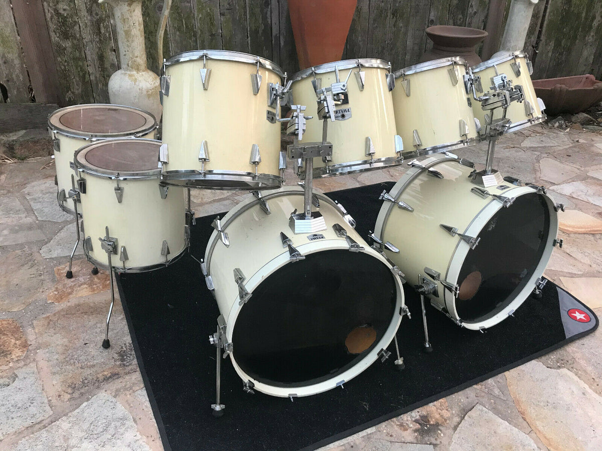 Tama Granstar Double Bass Drum Set kit!! ,12,13,14,15,16,18, two 24 – Blakes Drum Shop