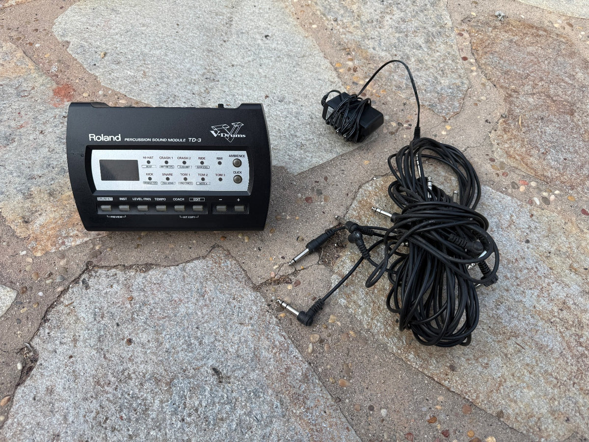Roland TD-3 V-Drum Module Electronic drum sound module & Wiring Harnes ...