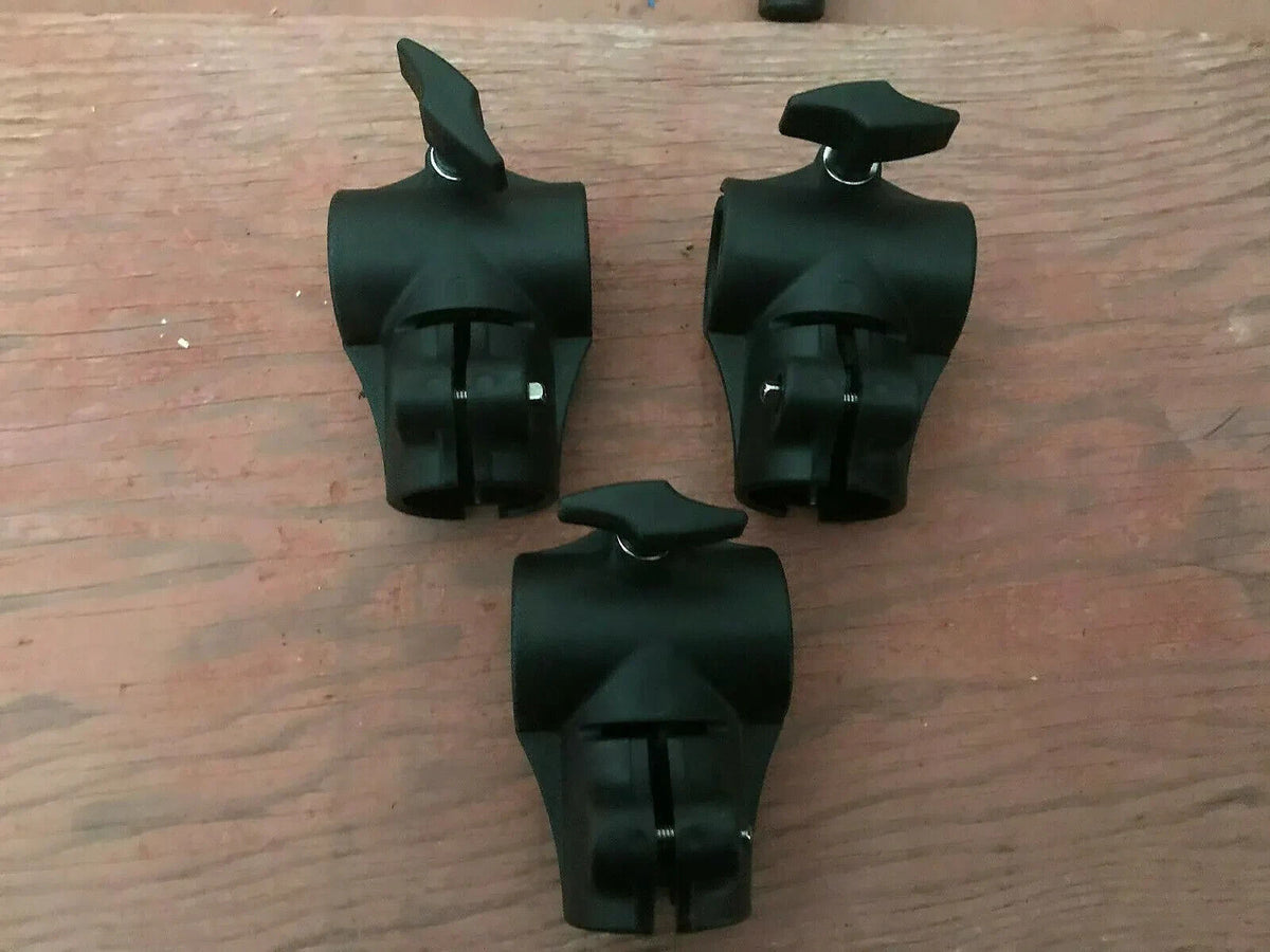 3 Roland UNBREAKABLE V Drum Rack Clamp Arm Bar Mounts T Clamps 1.5 ...