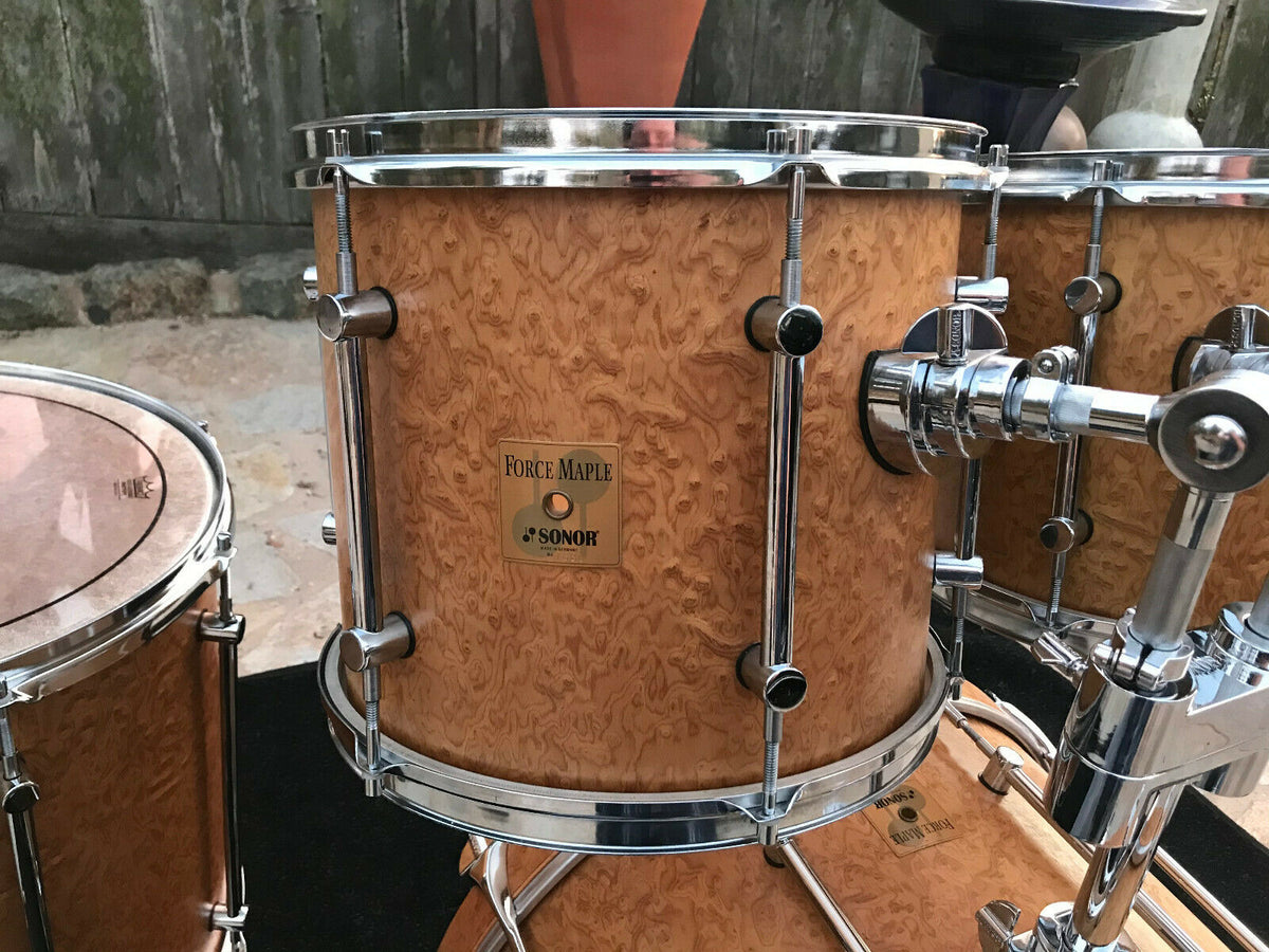 Sonor FORCE MAPLE TN TULIP NATURAL 4pc Drum set Kit - ONLY MADE in 199 ...
