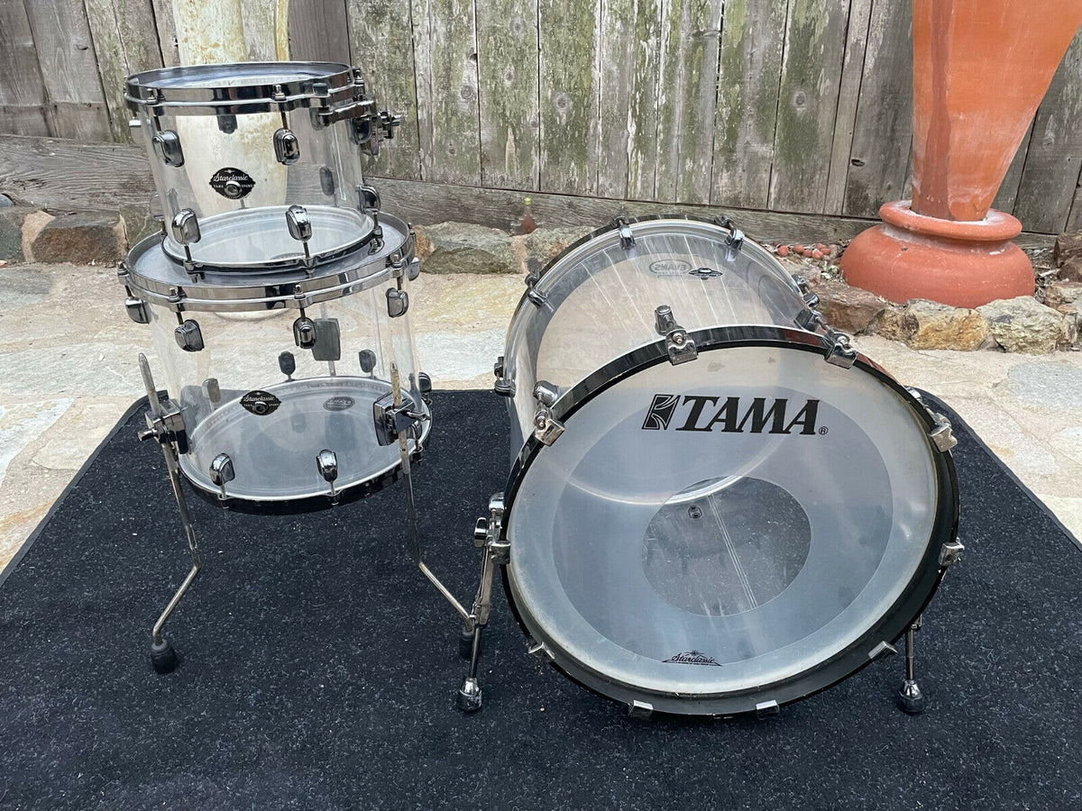 Tama Starclassic Mirage 3pc Drum Set Kit Acrylic 22,10,14 – Blakes Drum ...