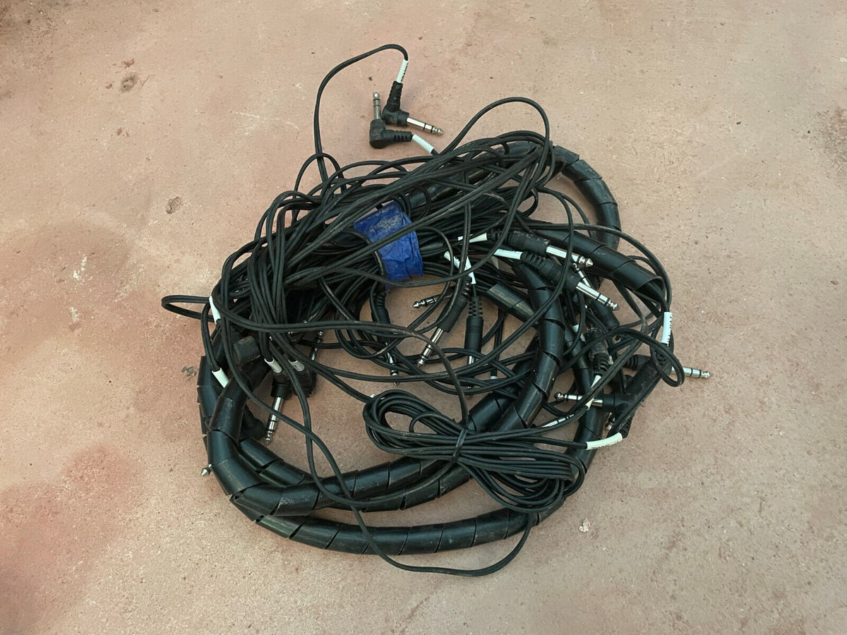 YAMAHA TEN OEM Pack 1/4" Cables for electronic drums 10 pc Cable Set S ...