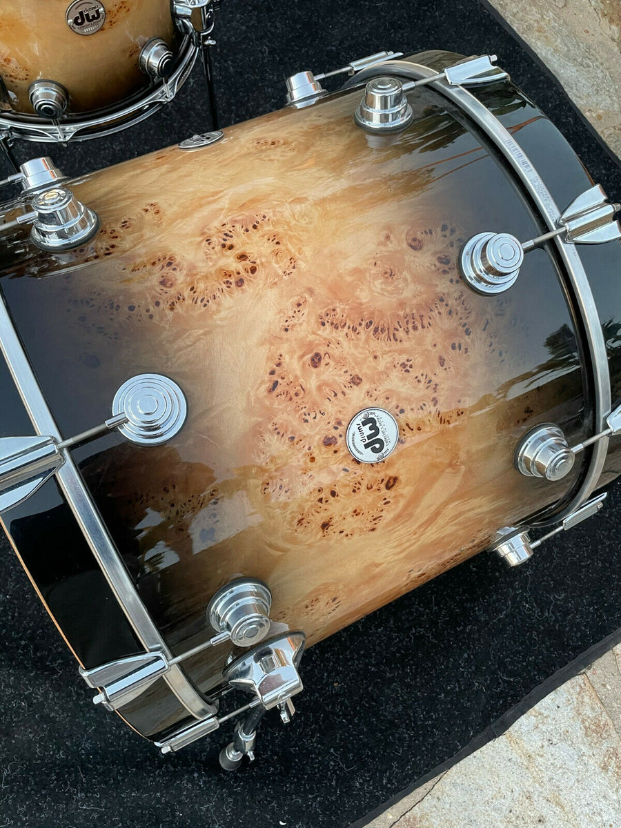 DW Collectors 5pc Exotic MAPA BURL Drum Set kit !! – Blakes Drum Shop