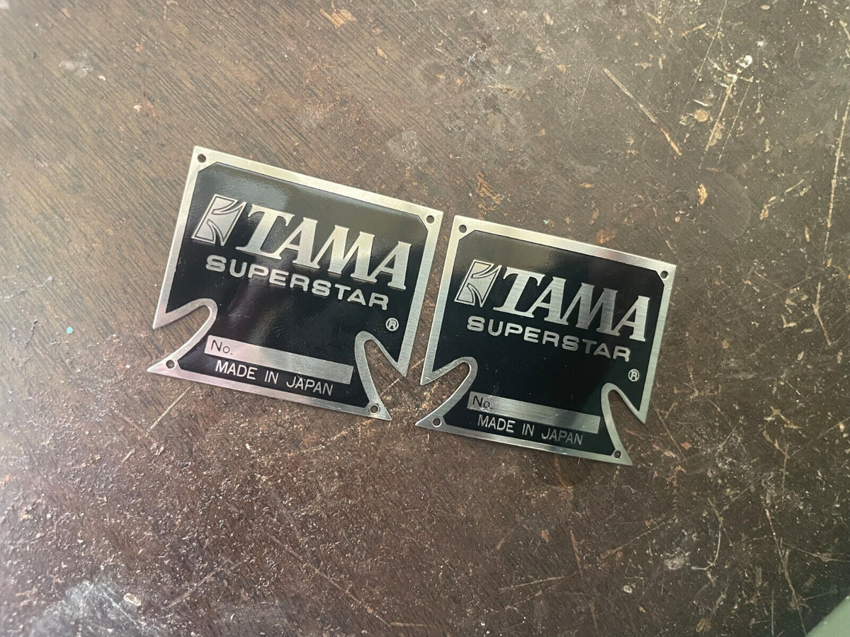 Tama Superstar 80' Tack On Badges 2 PACK – Blakes Drum Shop