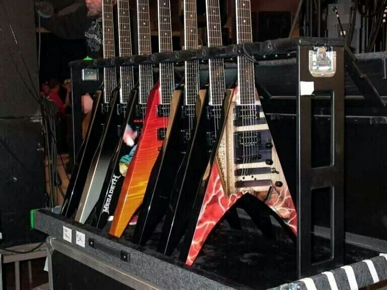 Dave Mustaine's Personal ESP DV-8 Special Edition Sunburst Guitar w/CO ...