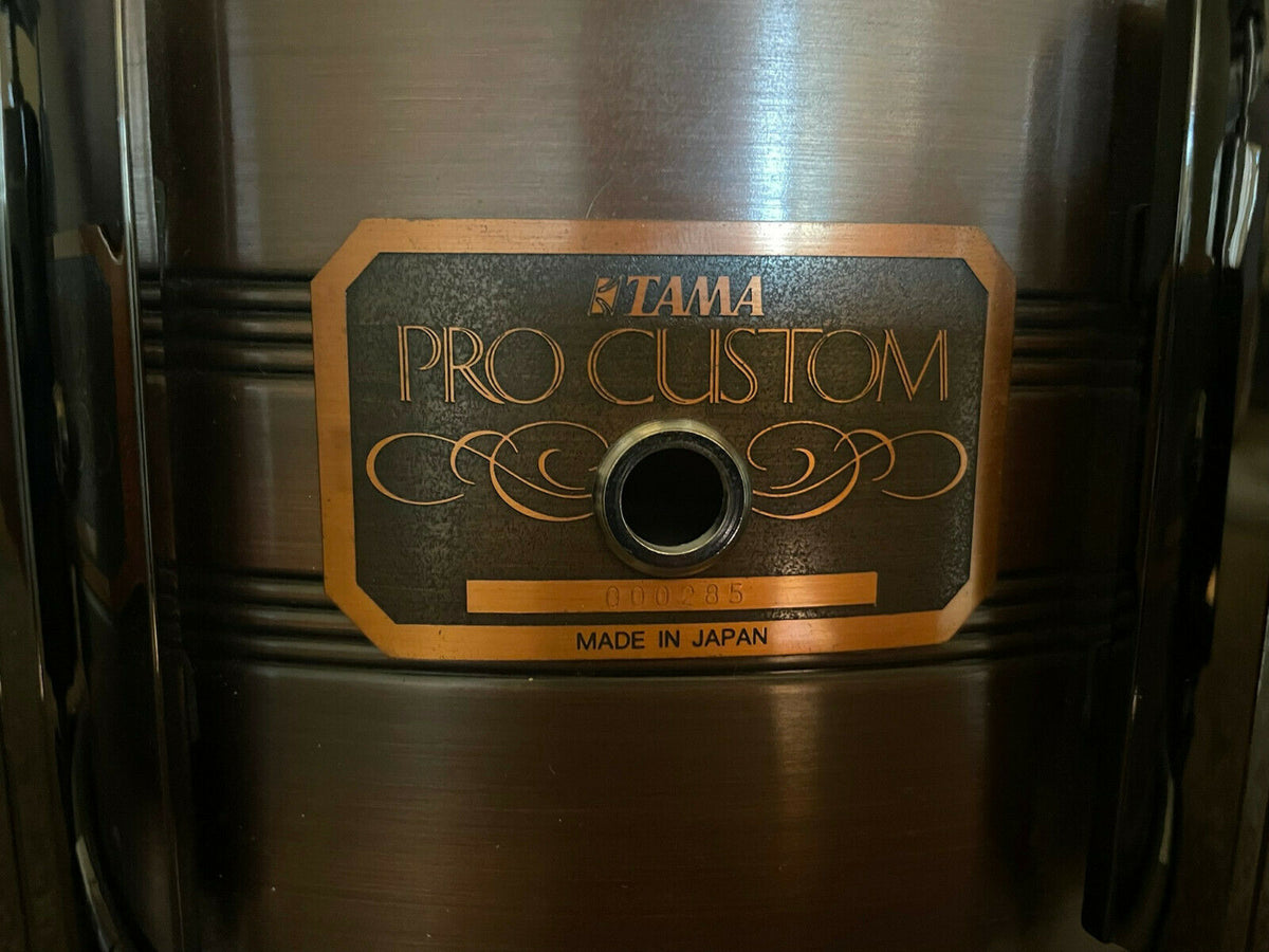 RARE Tama PRO CUSTOM Bill Bruford Copper 14x6.5 Snare Drum Owned Jason ...