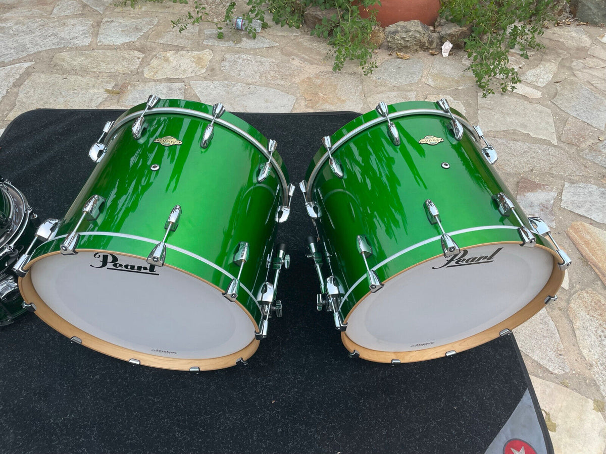 Pearl MCX Masters 7pc Double Bass Drum Kit Shamrock Green – Blakes Drum ...