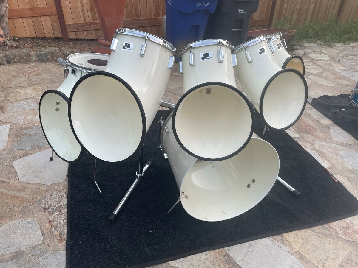 Vintage North Drums 6pc Drum Set kit - White Finish – Blakes Drum Shop