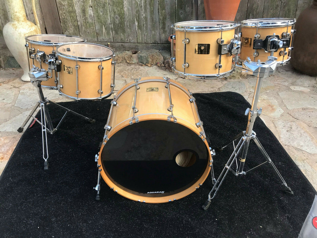 Premier Signia Marquis 5pc Drum Set kit Natural – Blakes Drum Shop