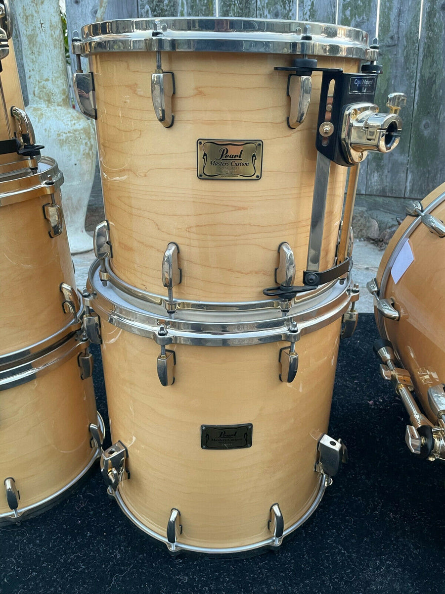 Pearl Masters Custom Maple 8pc Drum Set kit Natural – Blakes Drum Shop
